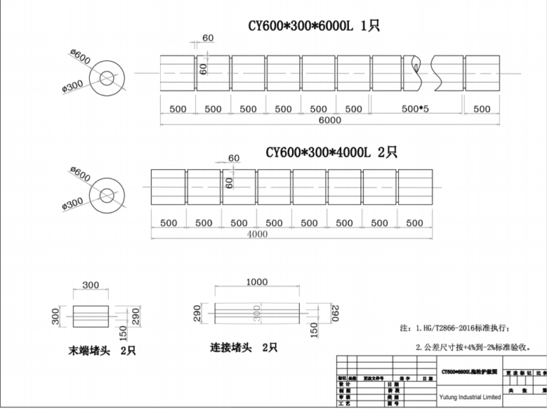 Cylindrical Fender Manufacturer - YT Marine Fender